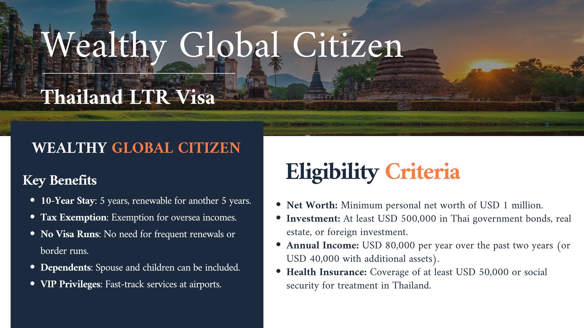 Thailand Wealthy Global Citizen Visa | Exclusive Thailand Residency for ...